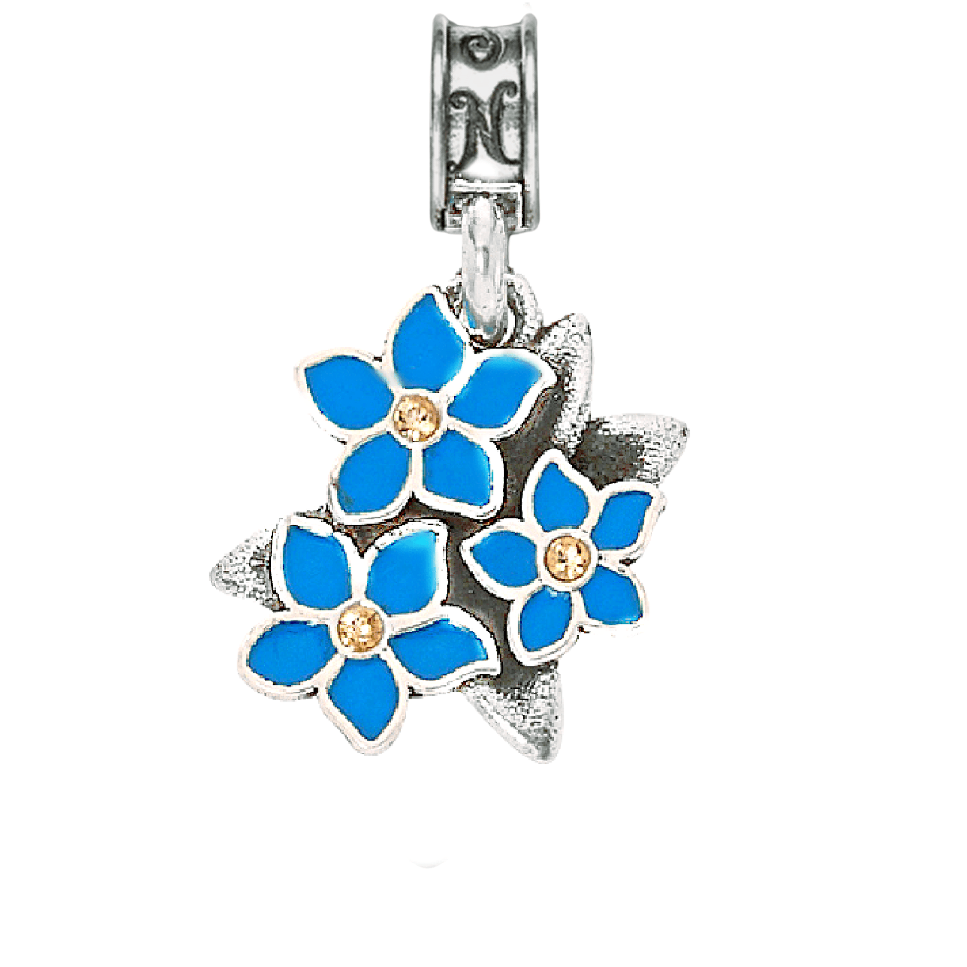 Command Sgt. Major Wife Forget-me-not" Flower Charm – Nomadés Collection