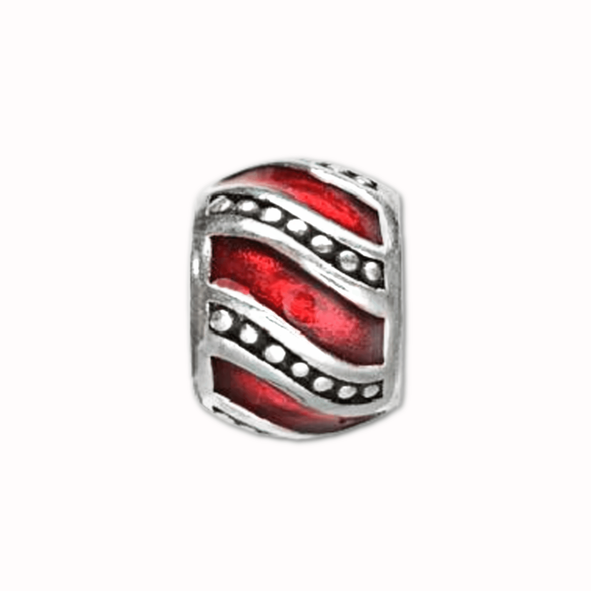 Swirl Red Bead Charm – Nomadés Collection